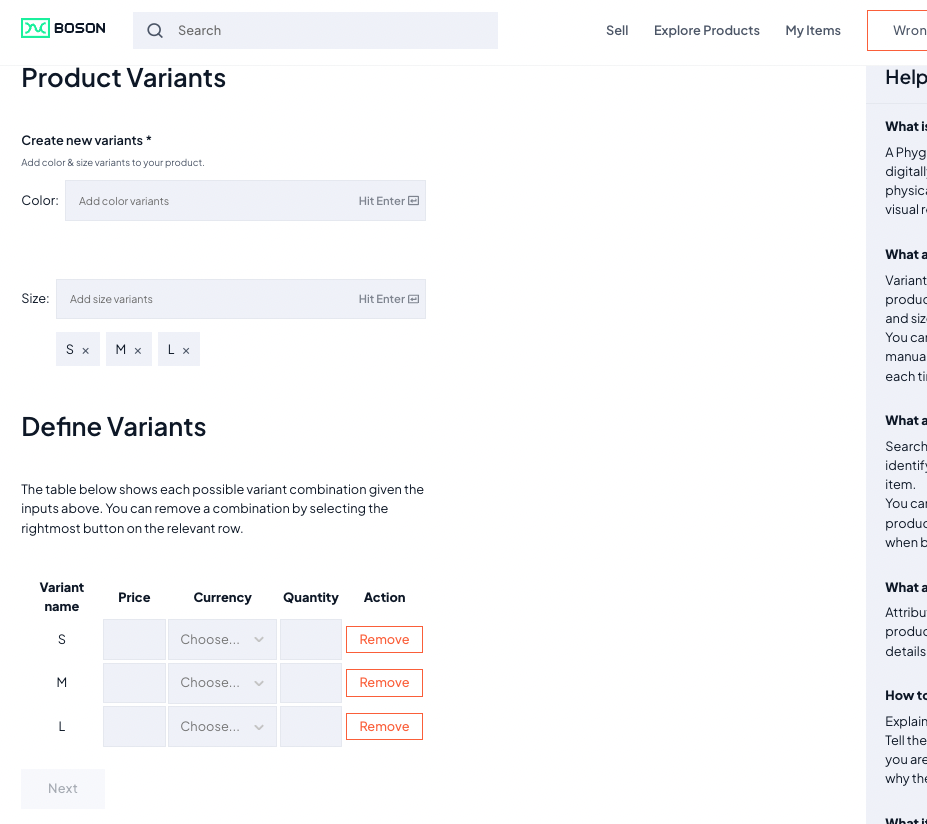 Multiple variants, deletion of one breaks the expereince · Issue #564 · bosonprotocol/interface ...