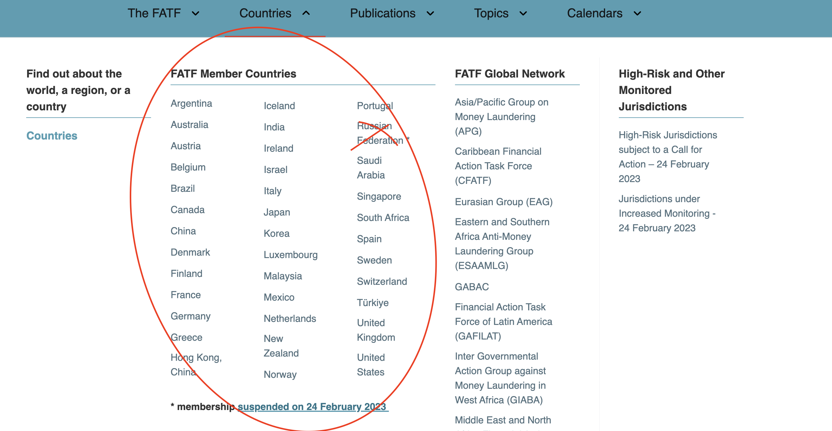 Block FATF States from Country Drop down in Redemption · Issue #585 ...