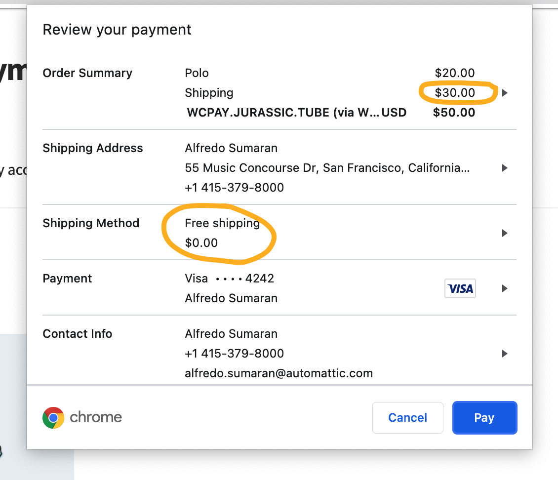 Shipping Cost doesn't update accordingly using Google Pay · Issue #2971 · Automattic/woocommerce ...