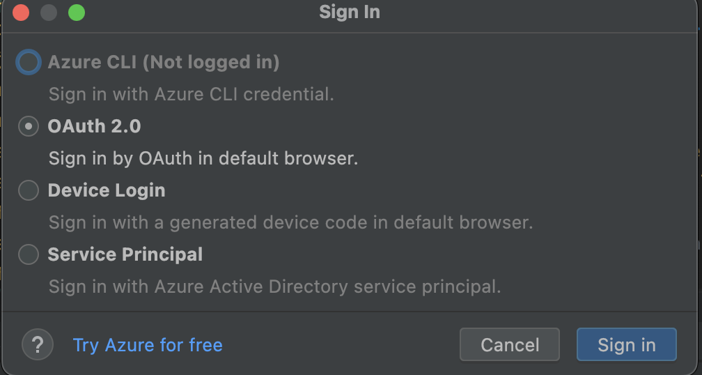[IntelliJ][ReportedByUser] Customer Issues I can't login to the azure ...