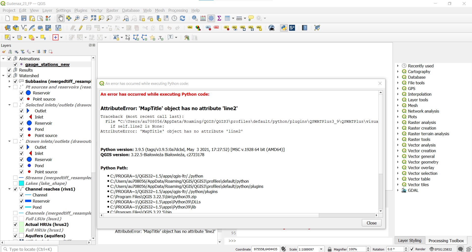 Attributeerror Maptitle Object Has No Attribute Line2 · Issue 49192 · Qgis Qgis · Github