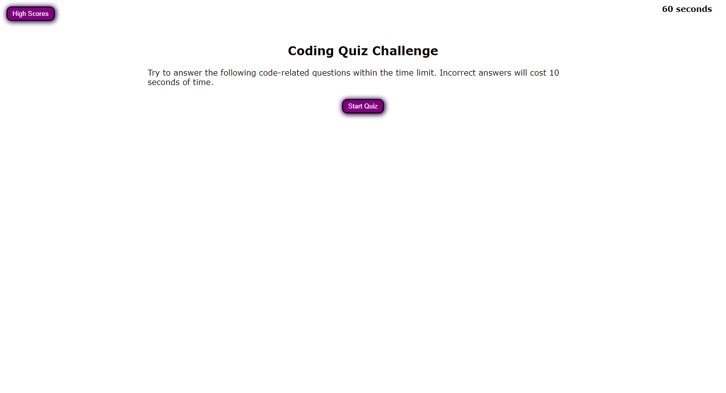 GitHub - Alexander-Perry/Code-Quiz