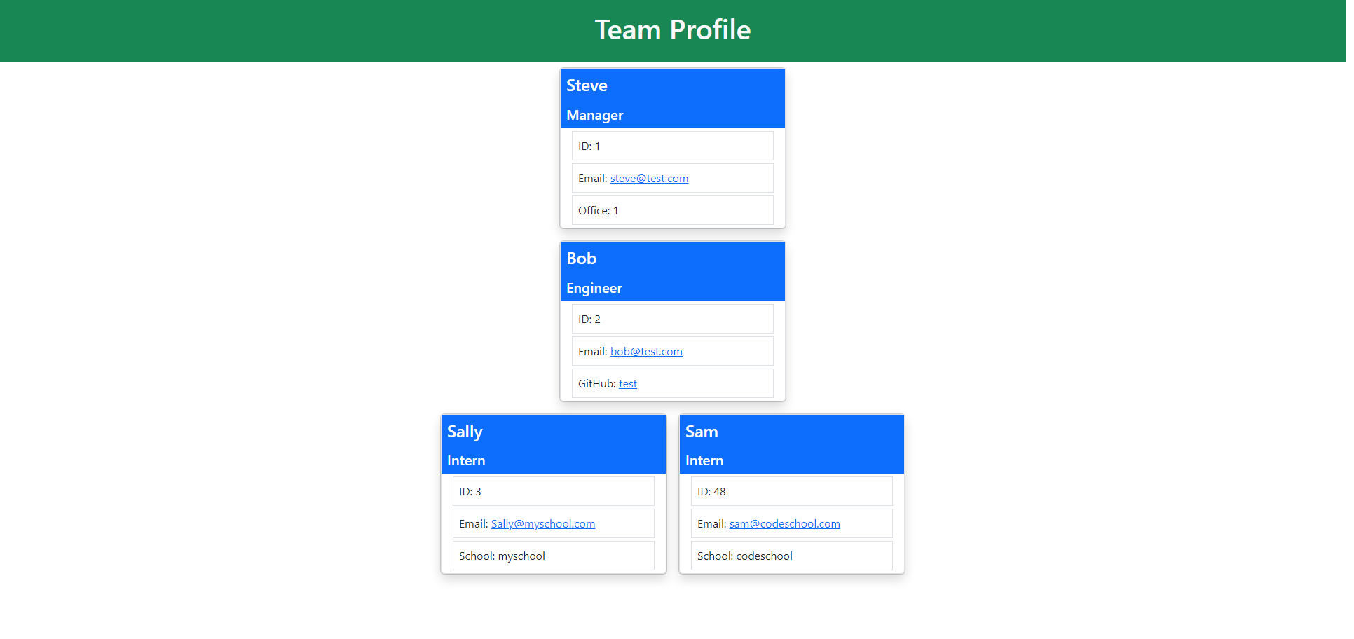 GitHub - Alexander-Perry/Team-Profile-Generator