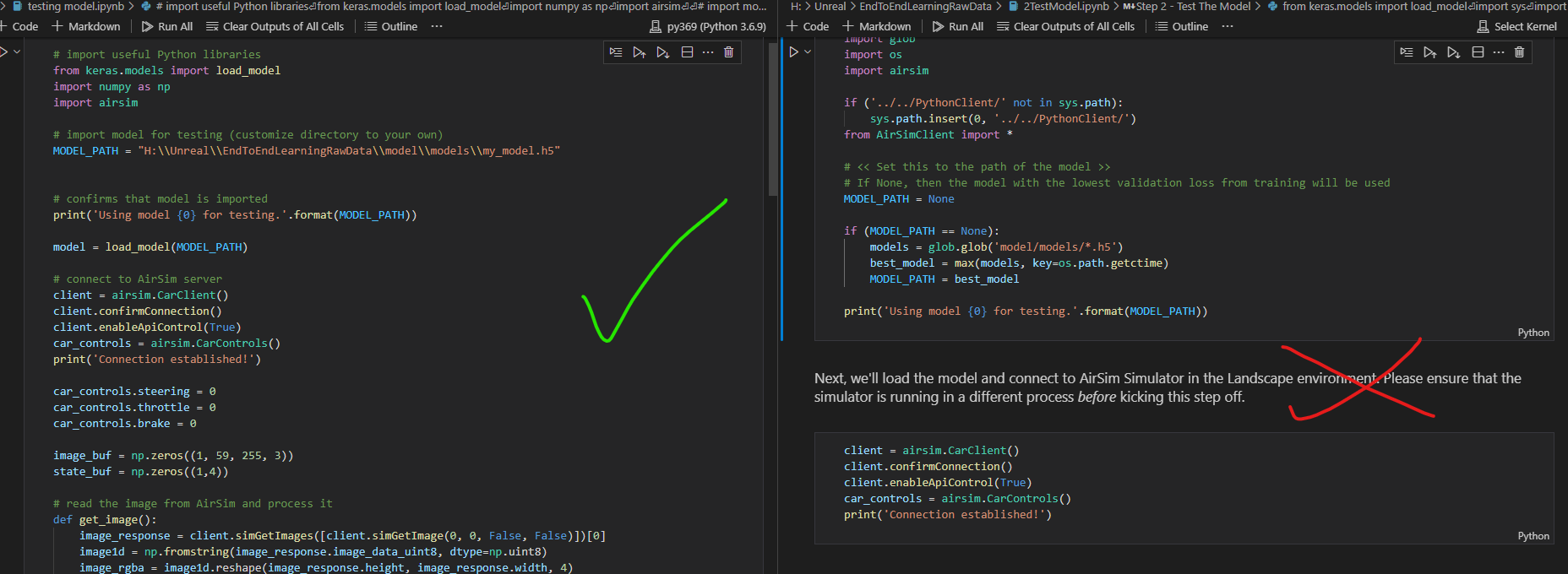 Airsim stuck after connecting to jupyter/E2EDeepLearning #URGENT · Issue #4422 · microsoft ...