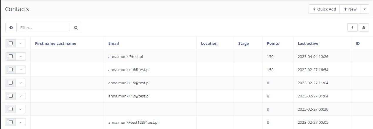 Contact details are missing from the Contacts list · Issue #12162 · mautic/mautic · GitHub