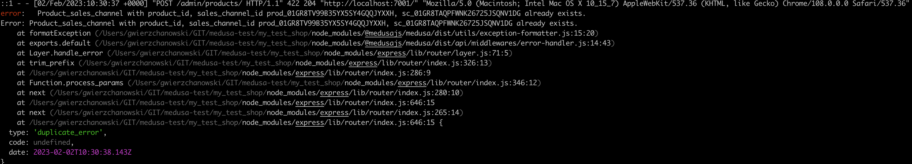 Cannot Create A New Product · Issue 3158 · Medusajs Medusa · Github