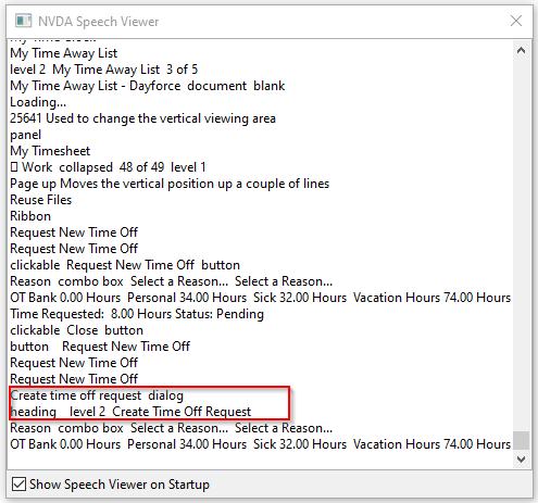 NVDA Speech viewer is showing the title of a dialogue but it is not being announced · Issue ...