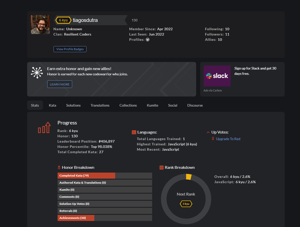 GitHub - tiagosdutra/Code-Wars