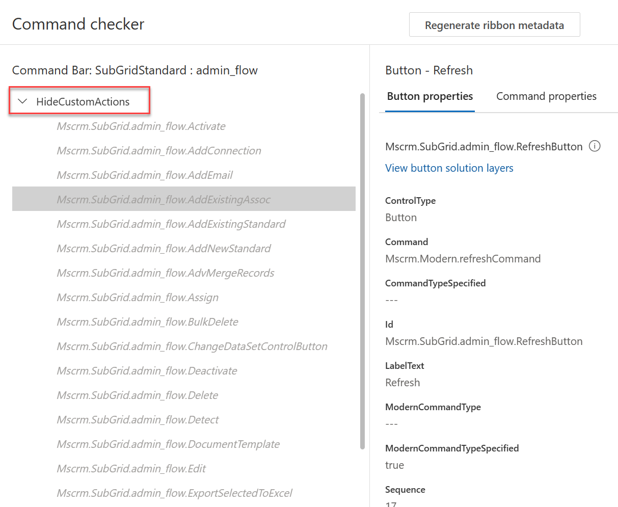 [CoE Starter Kit - Feature]: Restore default Command Bar buttons to allow associating core ...