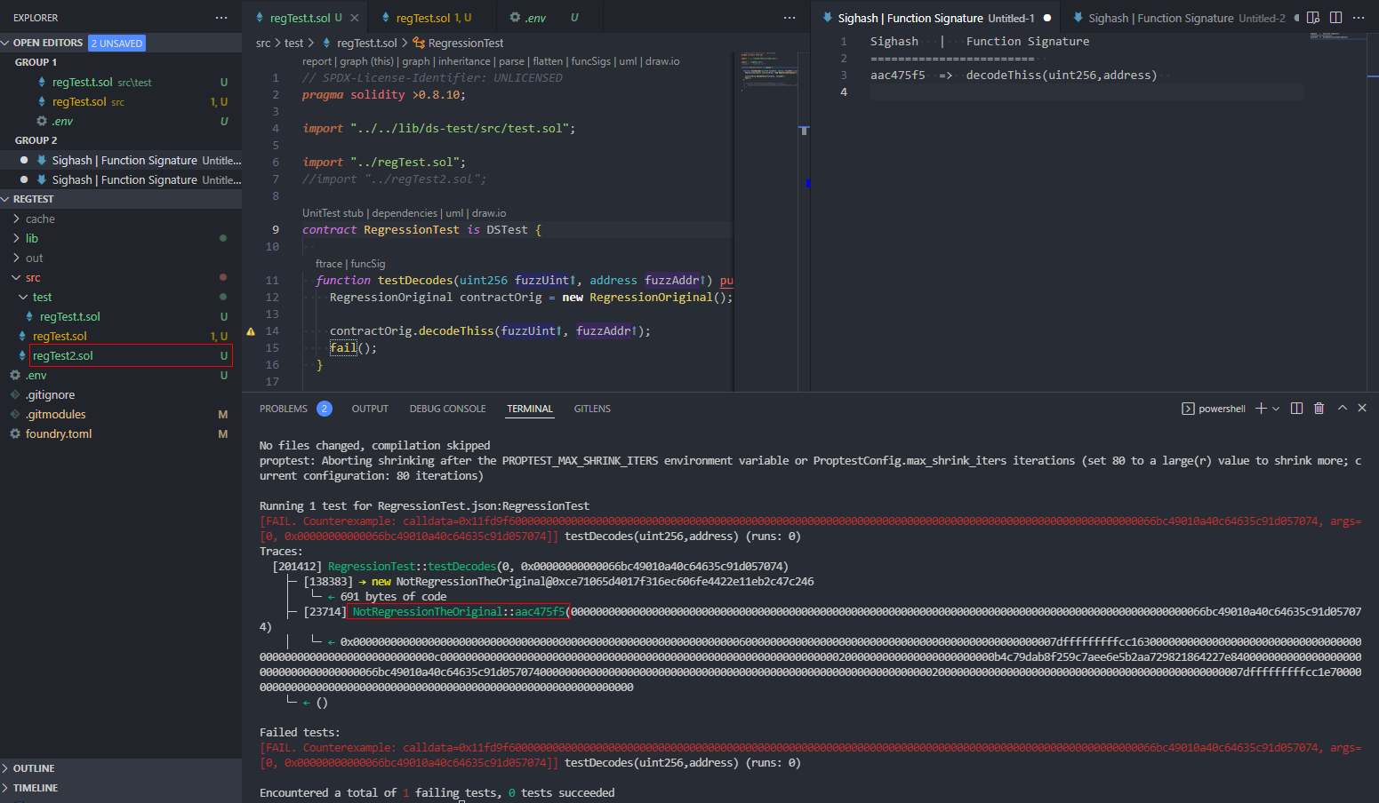 Forge test: call traces not decoded after upgrading to 0.2.0 · Issue ...