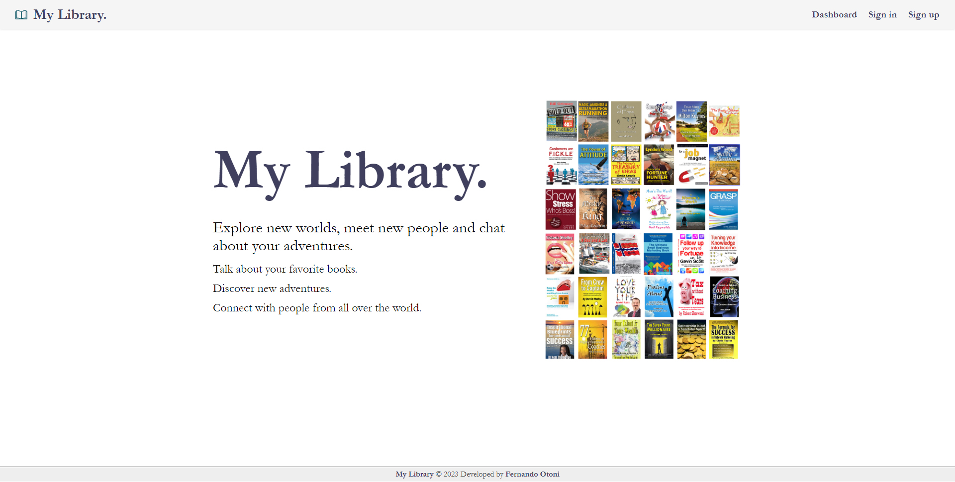 GitHub - fernandootoni/My-Library: My library is a website designed to ...