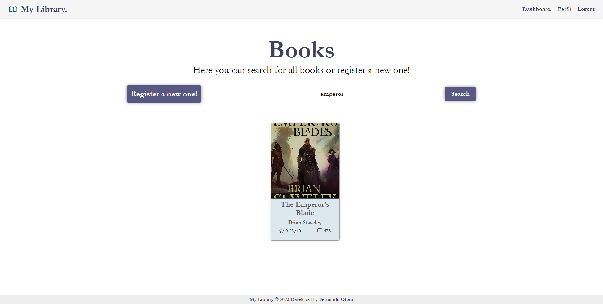 GitHub - fernandootoni/My-Library: My library is a website designed to bring people who love ...