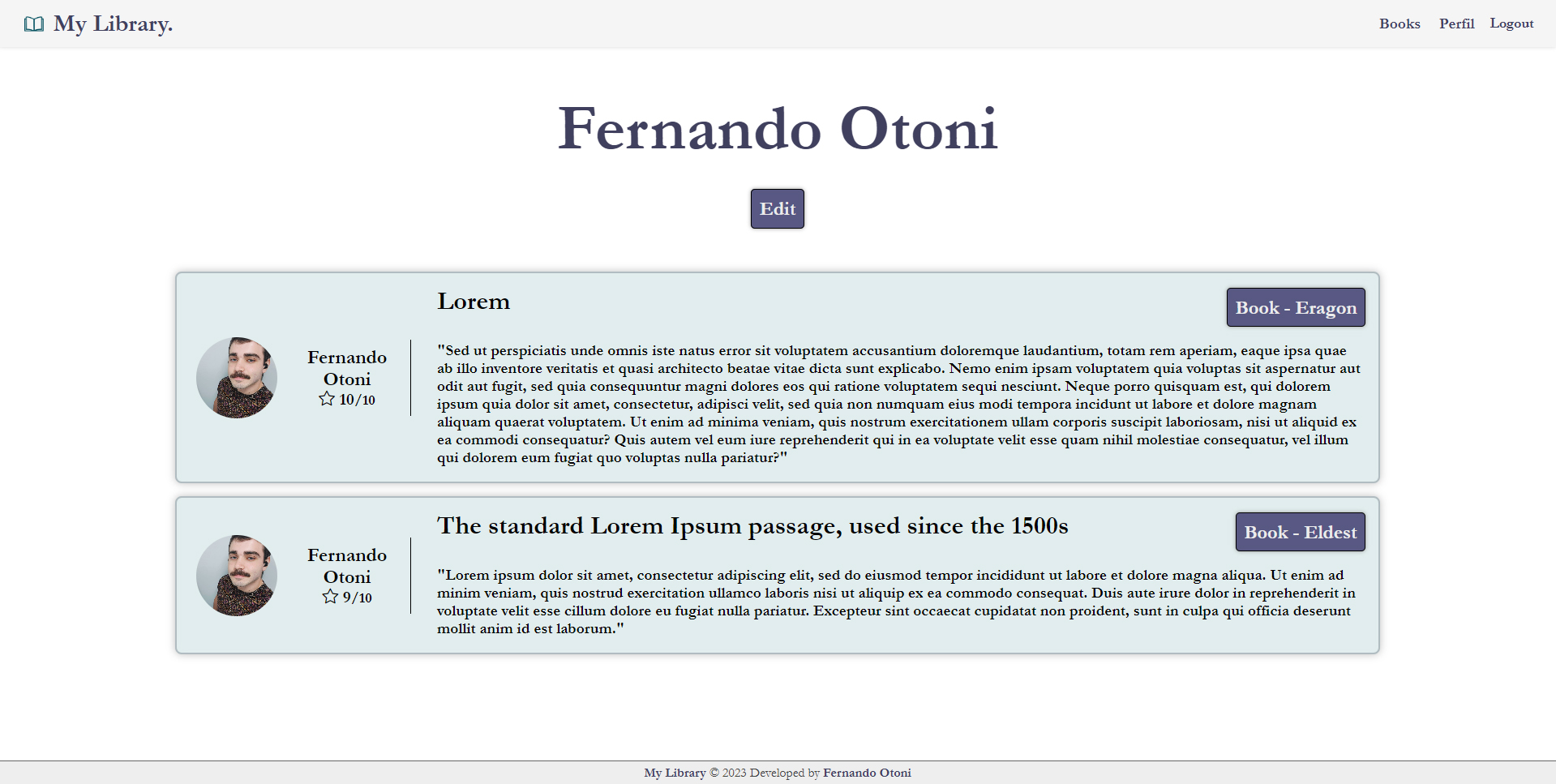 GitHub - fernandootoni/My-Library: My library is a website designed to bring people who love ...