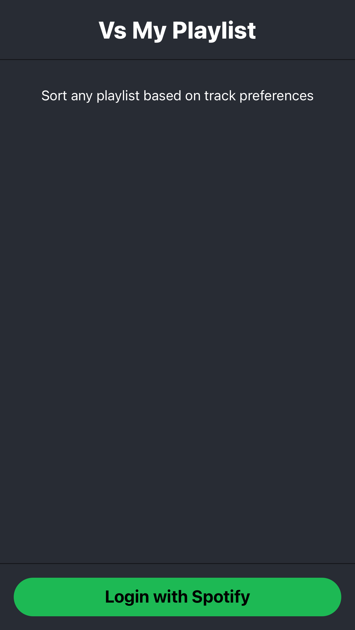 GitHub - jesuszvl/vs-my-playlist: React music tool for reordering playlists using Spotify API.
