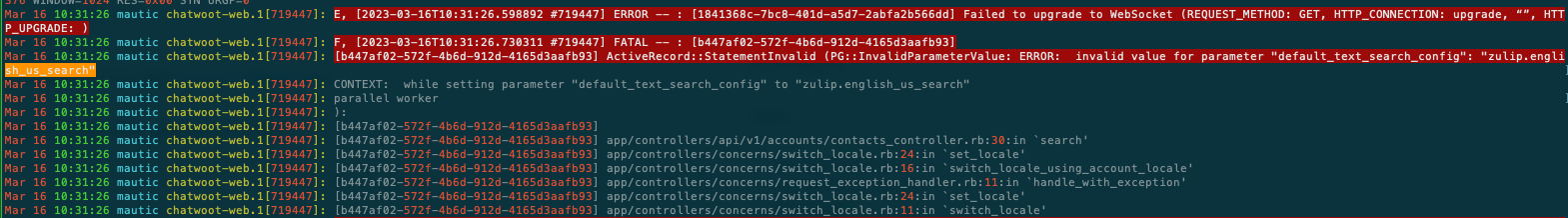 [CW-1281] Search contacts stopped to work after upgrade to v2.15.0 · Issue #6680 · chatwoot ...