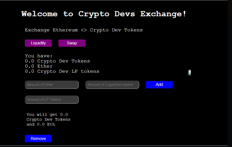GitHub - OsamaZahid22/DEX: Defi Decentralized Exchange