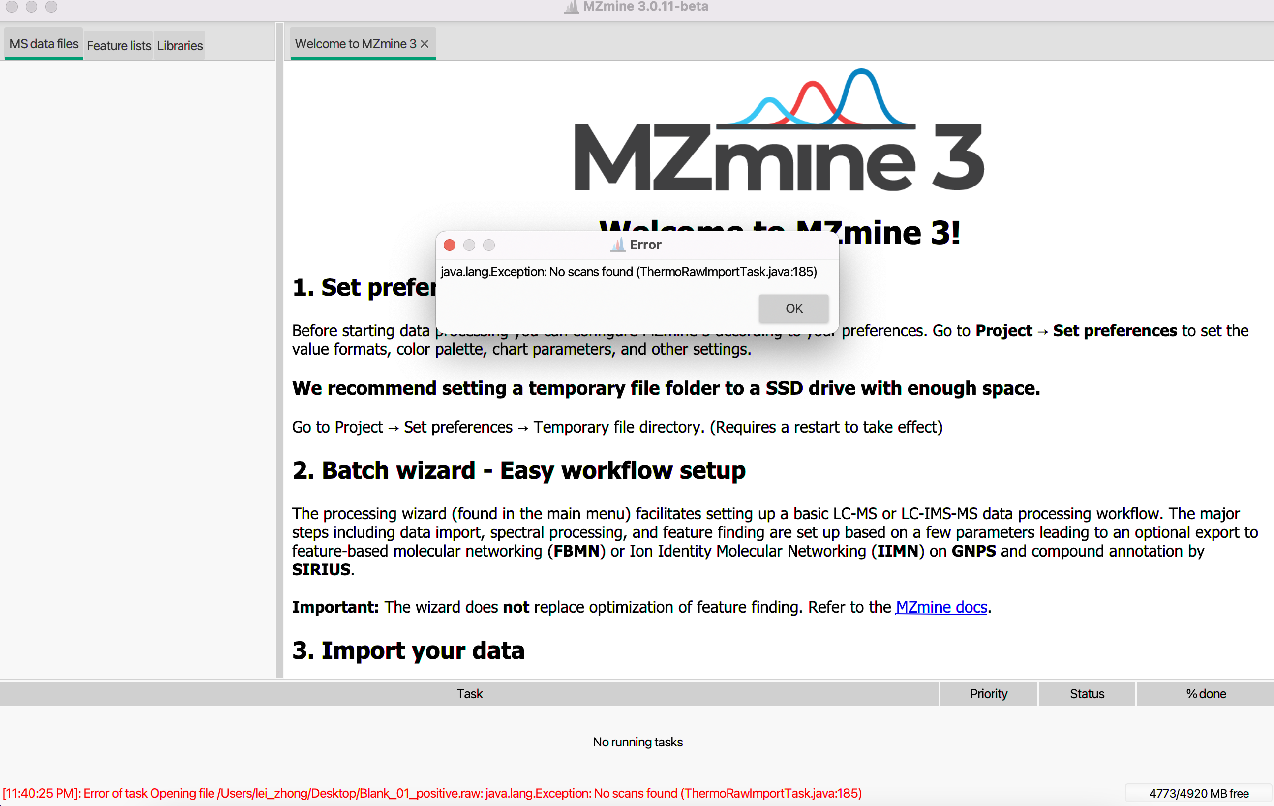 Java Issues about MZmine 2.53 and 3.0.11.beta · Issue #631 · mzmine/mzmine · GitHub