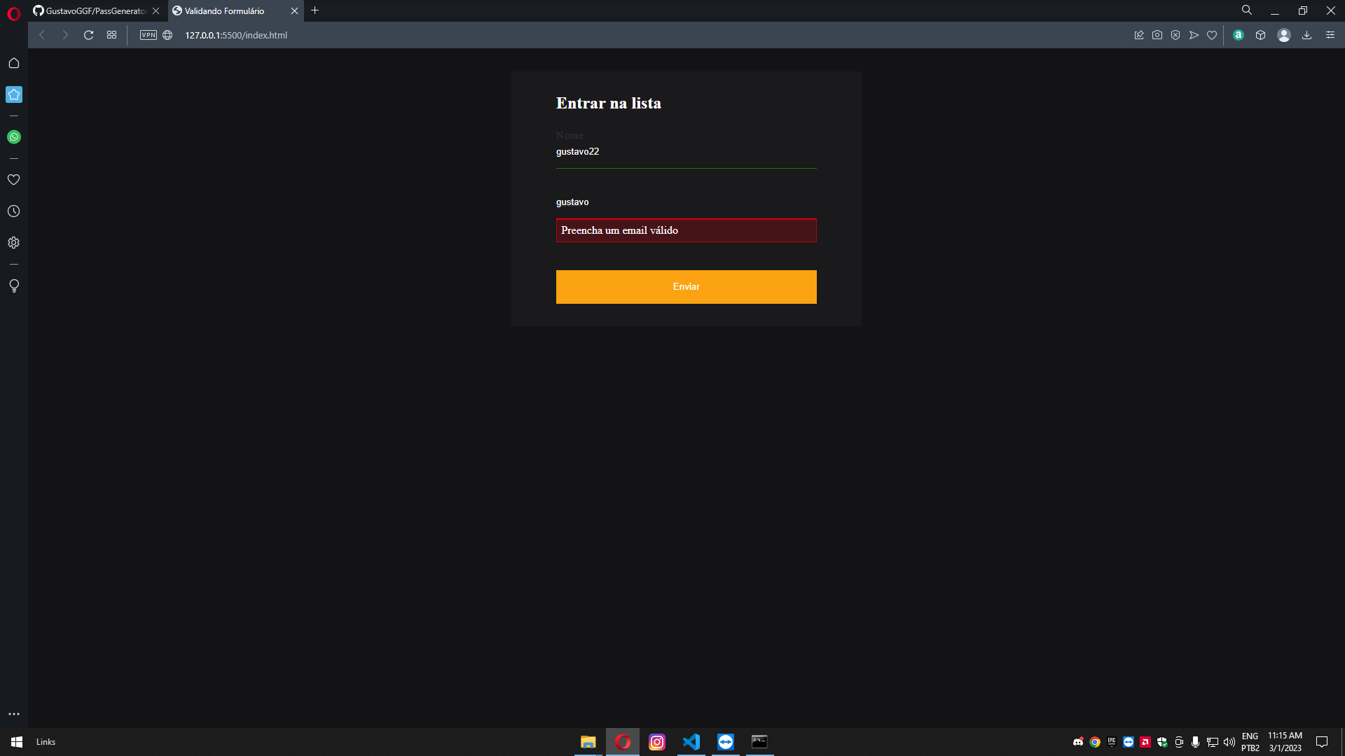 Github Gustavoggf Formvalidation Js