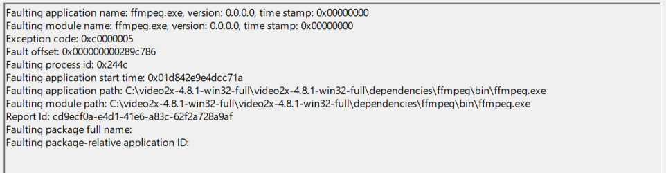 ERROR: Subprocess 9292 exited with code 3221225477 · Issue #623 ...