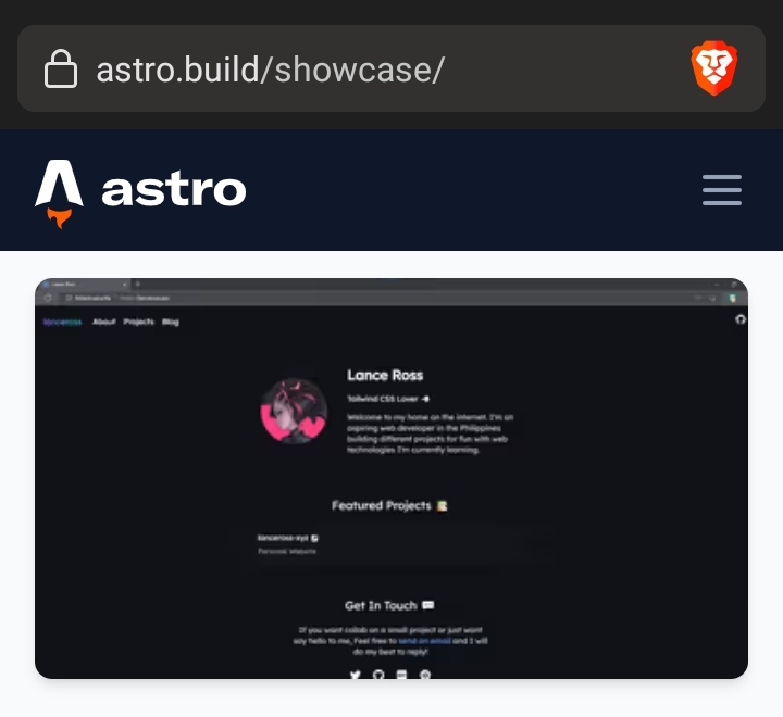 SHOWCASE: Personal Website · Issue #359 · withastro/astro.build · GitHub