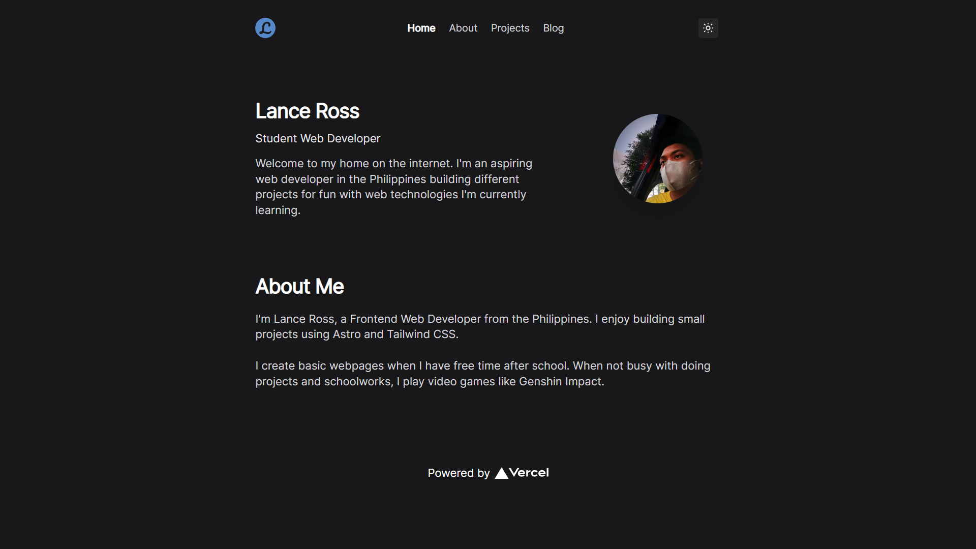 SHOWCASE: Personal Website · Issue #475 · withastro/astro.build · GitHub