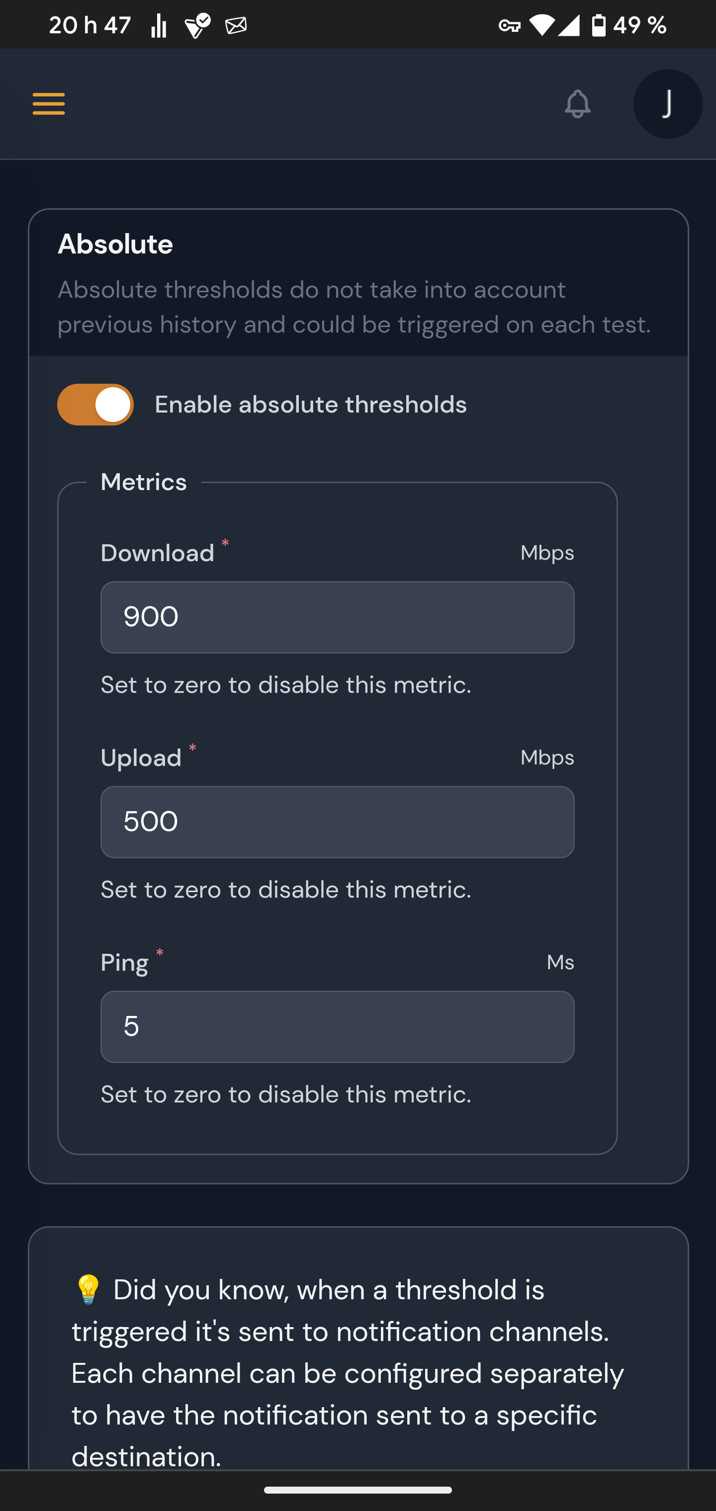 Thresholds Trigger Bug · Issue 388 · Alexjustesen Speedtest Tracker · Github