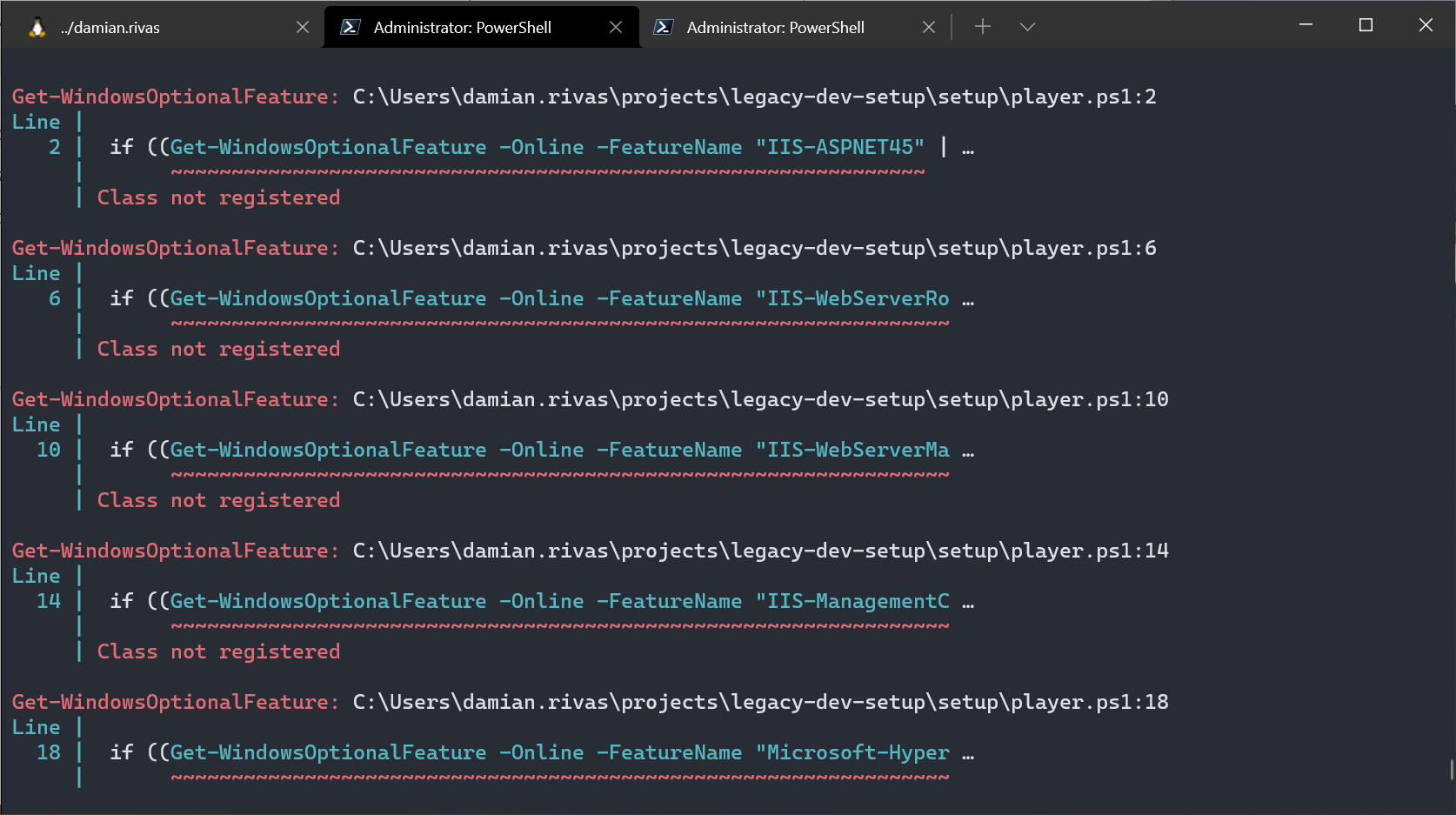 `Get-WindowsOptionalFeature -Online` fails on PowerShell from MSIX installation - [Get ...