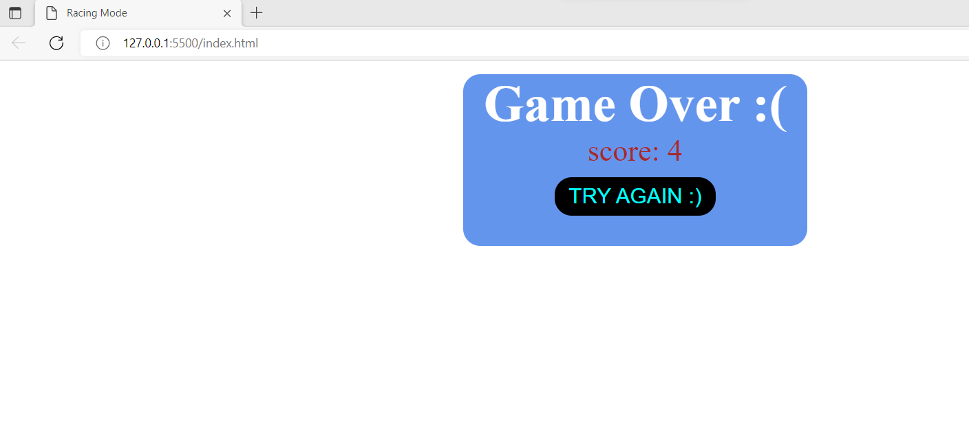 GitHub - aditi5050/Racing-Mode-: https://racingmode.netlify.app/