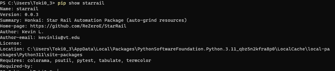 Can't use "starrail configure" after pip install (Maybe i am just stupid.) · Issue #15 · ReZeroE ...