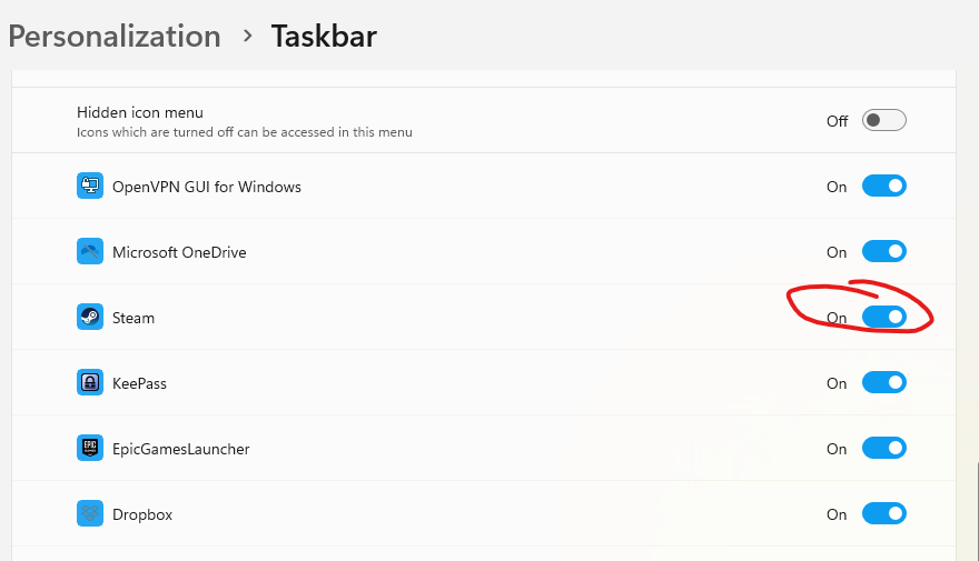 show/hide system tray icons not working · Issue #1936 · valinet/ExplorerPatcher · GitHub
