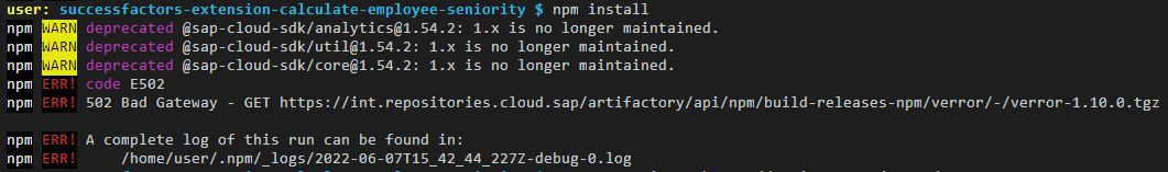 @ sap-cloud-sdk error · Issue #13 · SAP-samples/successfactors ...