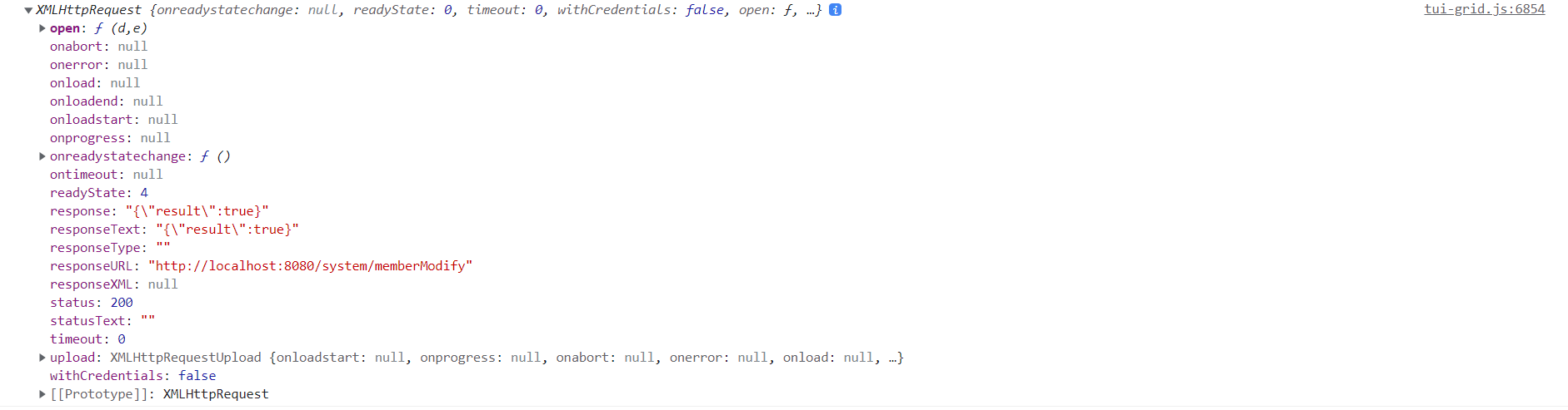 서버에서 결과데이터 전송 시 json 데이터 형식 문의 드립니다. · Issue #1627 · nhn/tui.grid · GitHub