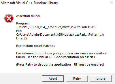assertion failed · Issue #8 · mosamadeeb/YakuzaParless · GitHub