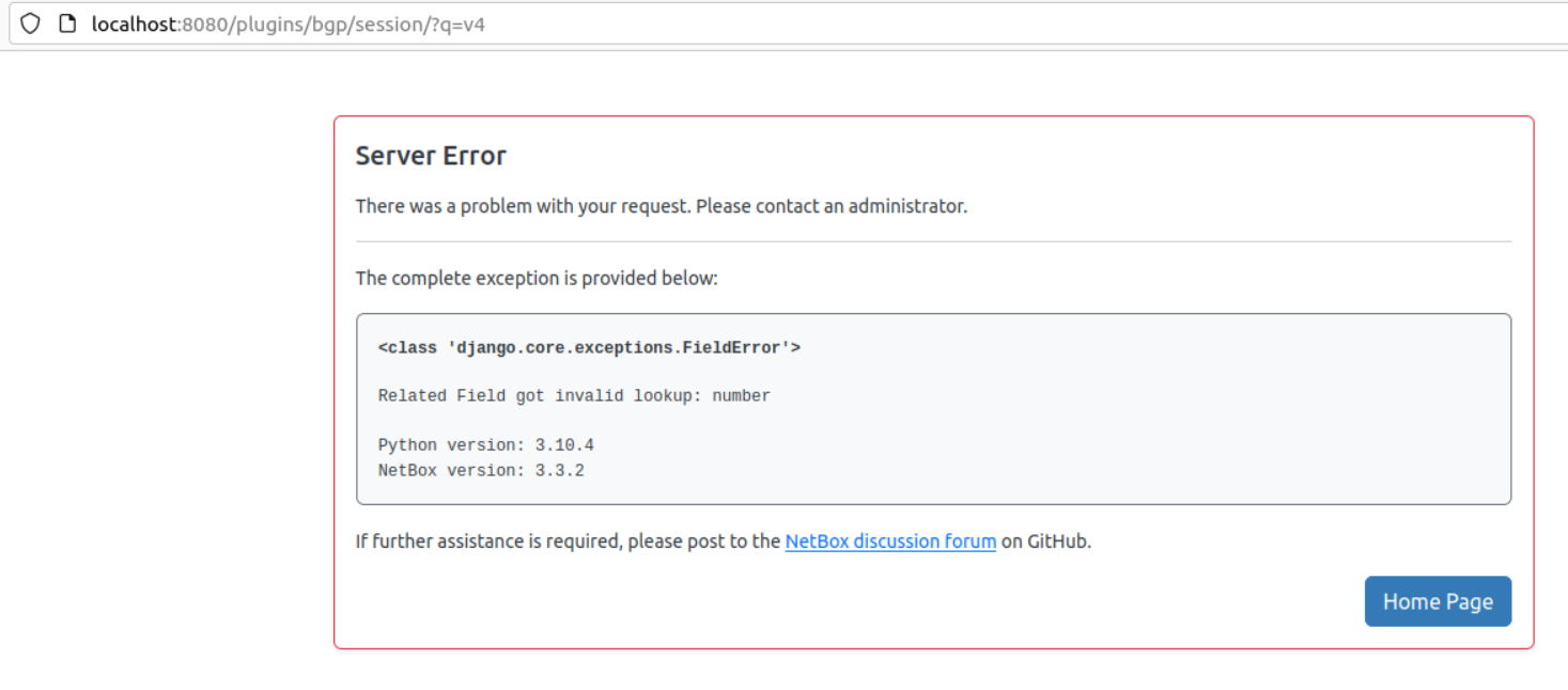 Searchfilter In Ui Is Broken · Issue 98 · Netbox Communitynetbox Bgp · Github