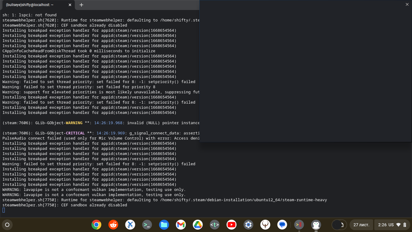 Steam with sommelier. · Issue #4903 · dnschneid/crouton · GitHub