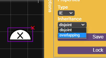 Changing the "Inheritance"-property to "overlapping" on "IE inheritance" crashes the system ...
