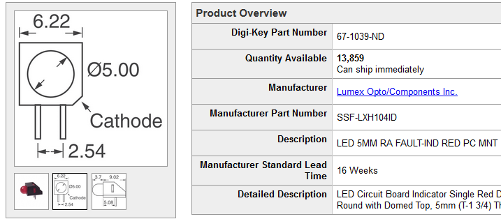 Right angle LED PTH footprints are backwards. · Issue #1020 · KiCad ...