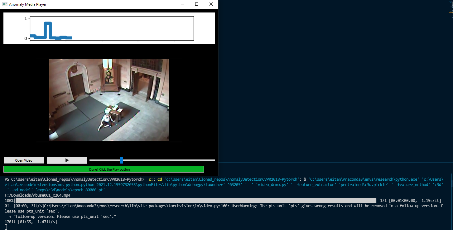 Error during video demo · Issue #115 · ekosman/AnomalyDetectionCVPR2018 ...