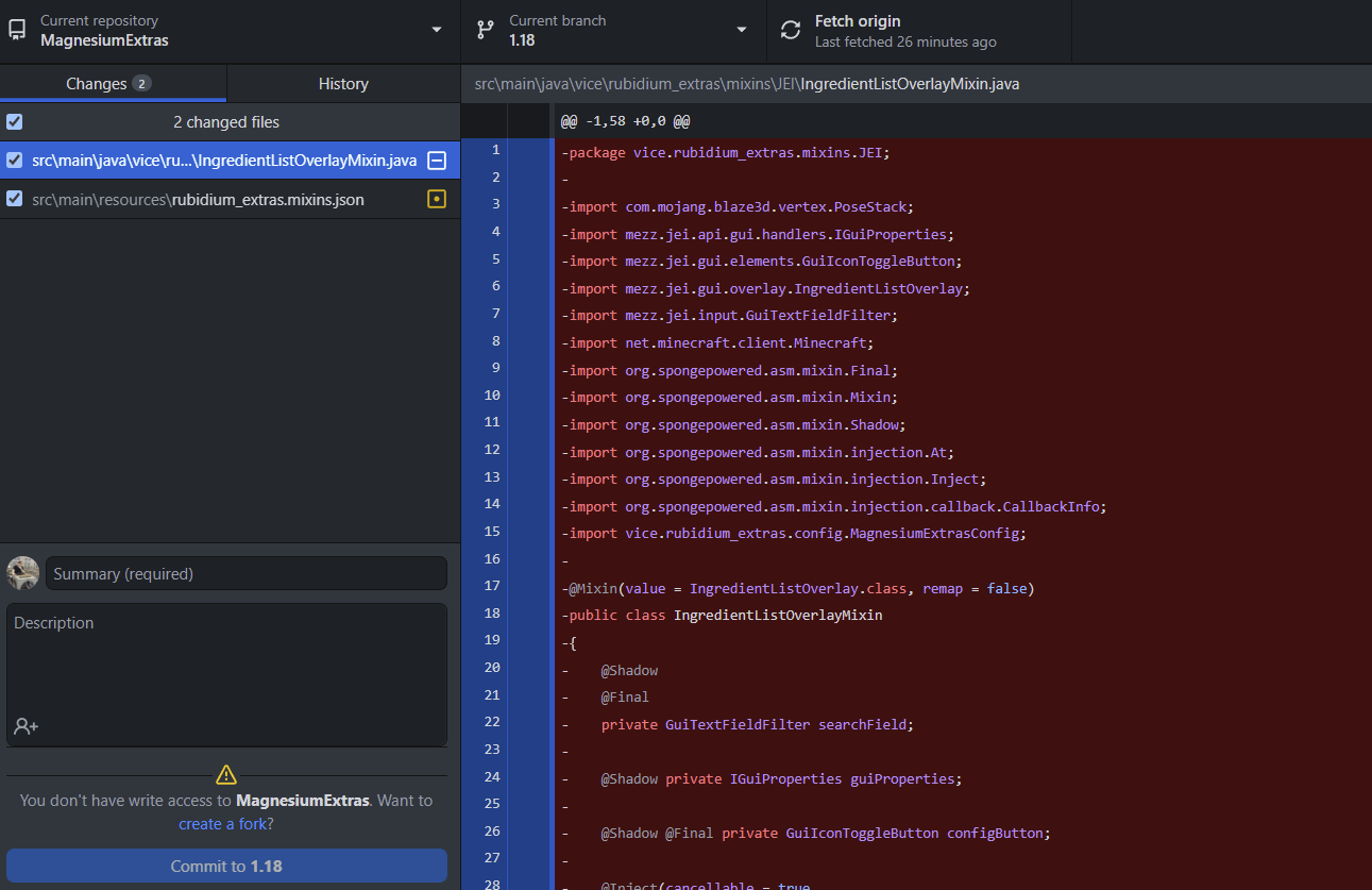 Please don't mixin other mods · Issue #26 · txnimc/MagnesiumExtras · GitHub