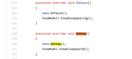 OnStop needs a null check · Issue #2238 · MvvmCross/MvvmCross · GitHub