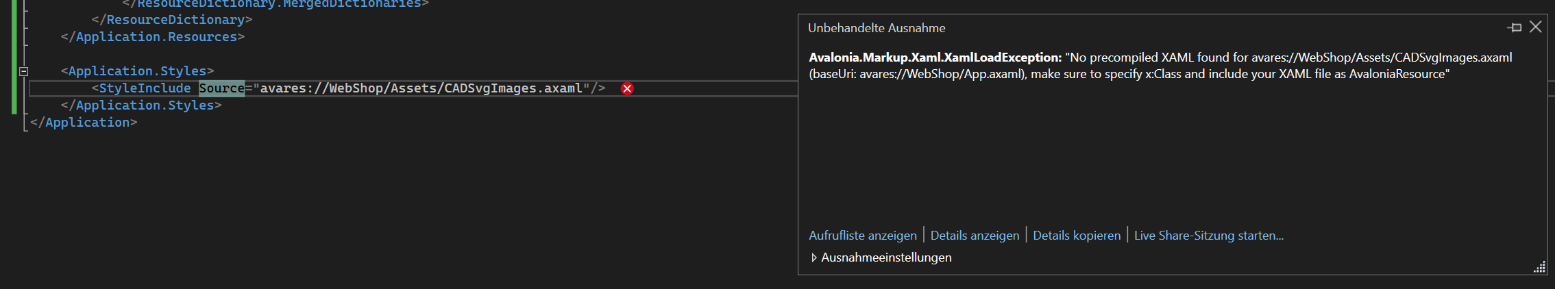 Add Style file as a Link · AvaloniaUI Avalonia · Discussion #8904 · GitHub