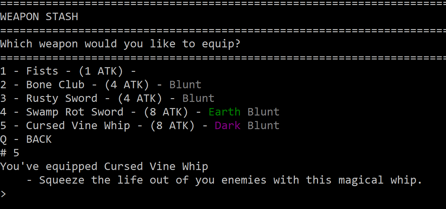 GitHub - caydebruce/Ascii-Adventure-Game: ascii adventure game
