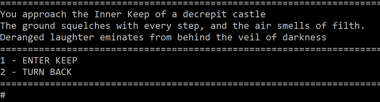 GitHub - caydebruce/Ascii-Adventure-Game: ascii adventure game