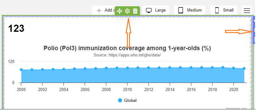 Highcharts Dashboards - Need to remove settings option from HighCharts ...