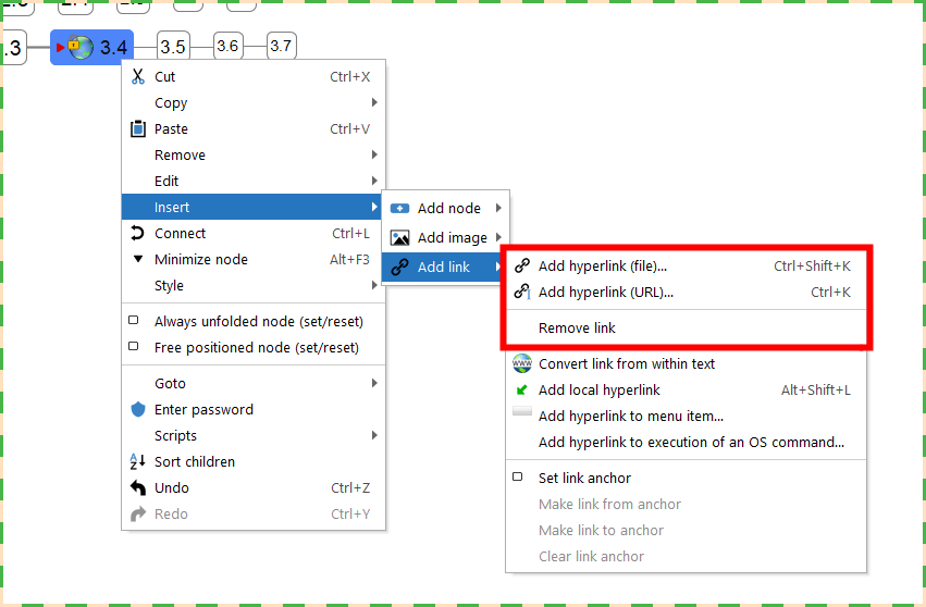 Edit Hyperlink - Removed - Not included. · Issue #1019 · freeplane/freeplane · GitHub