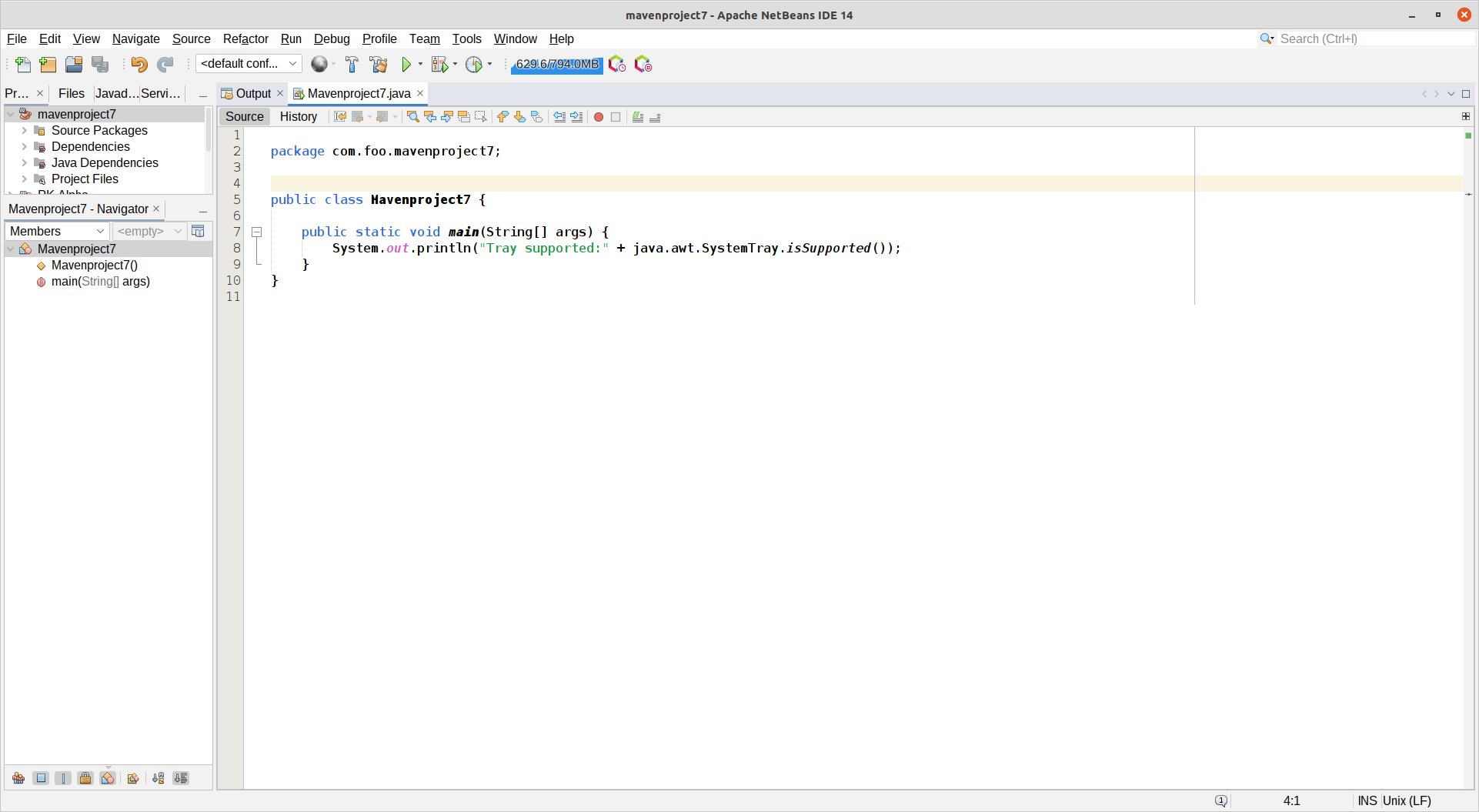 Nimbus LAF: Menu -> Team -> Show history renders wrong with non default ...