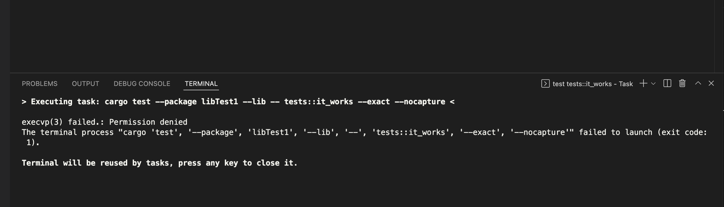 I Get Permission Denied Error When Click Run Tests In Vscode · Issue 11917 · Rust Langrust