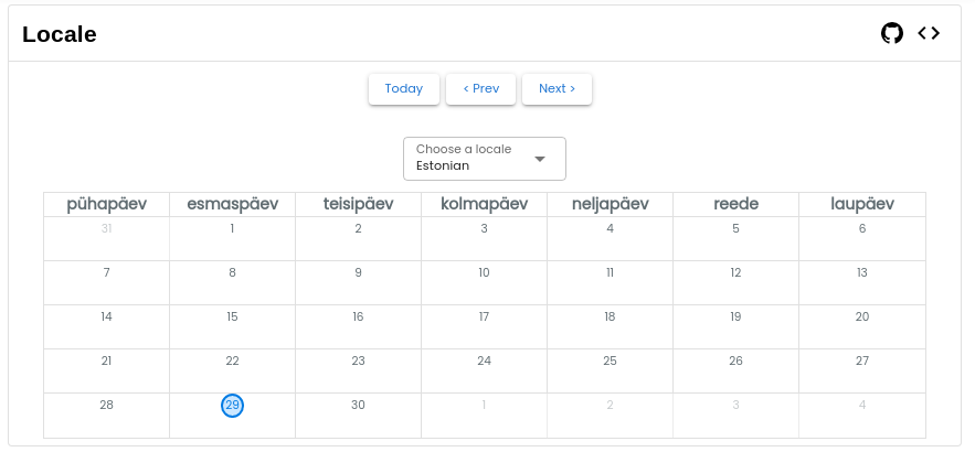 Support estonian language · Issue #358 · quasarframework/quasar-ui-qcalendar · GitHub