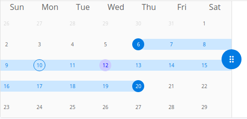 No visual feedback on toggling selected dates in mini-mode · Issue #86 ...