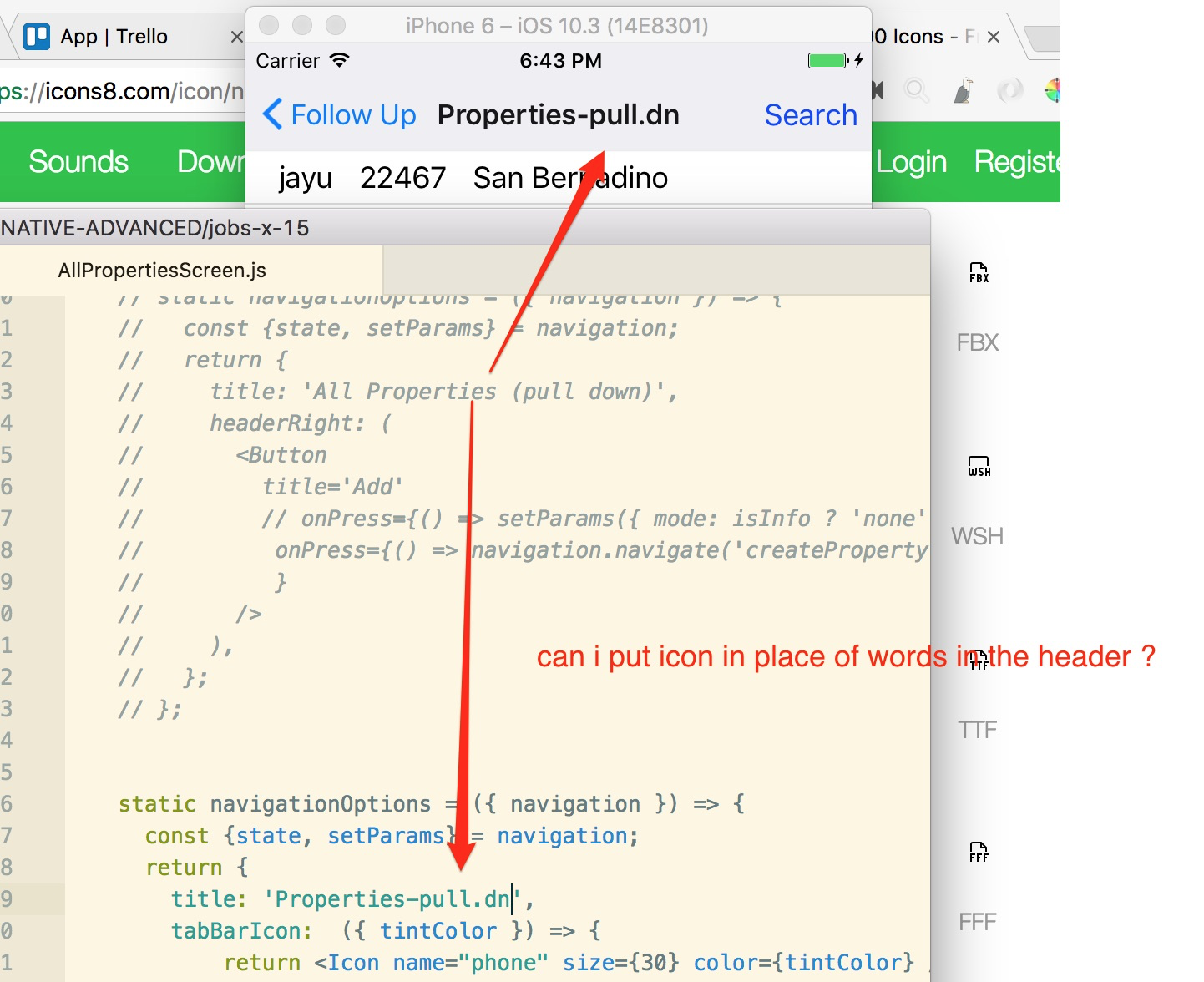 Can I Put Icon Inside The Title Of The Header Issue 2369 React navigation react 